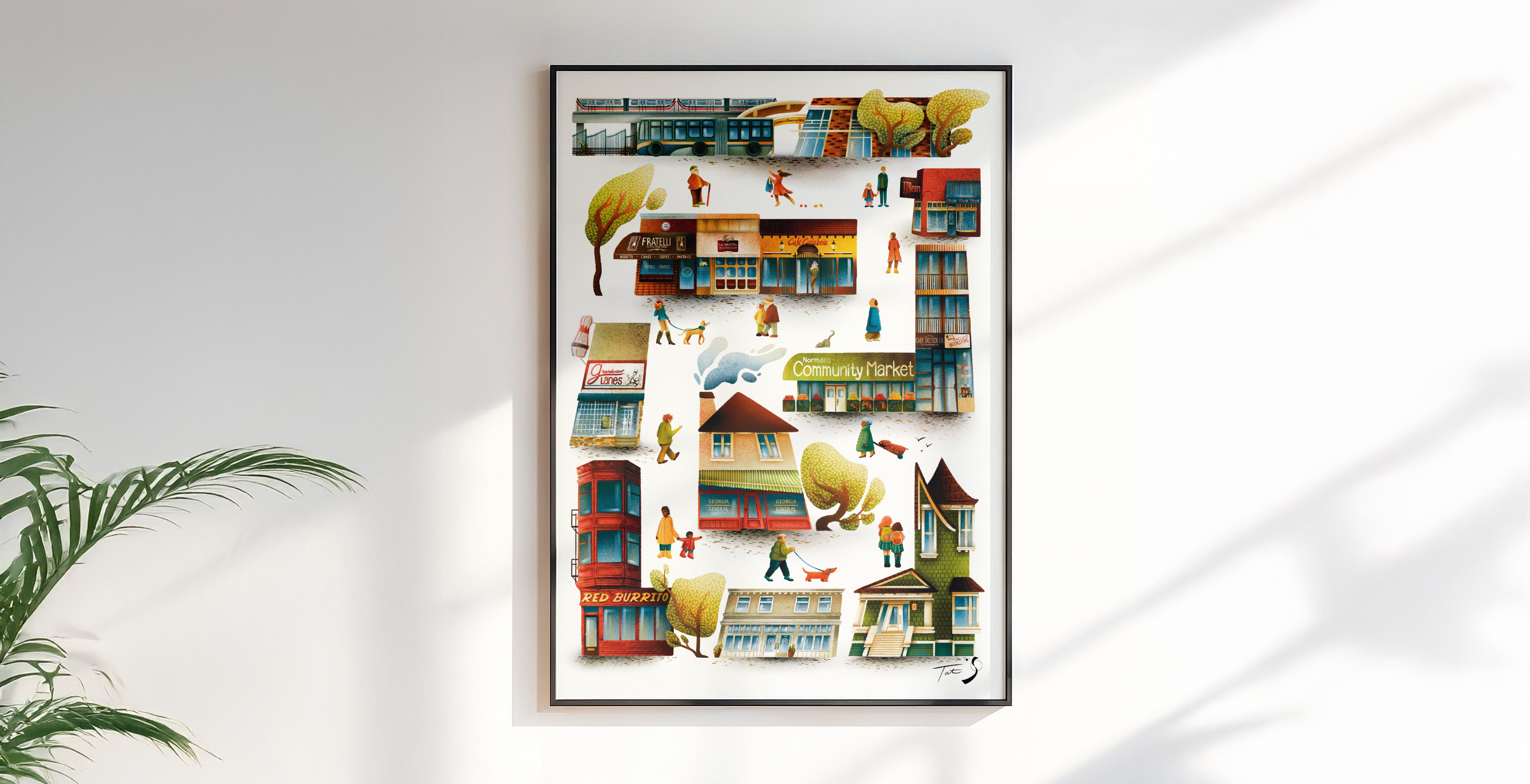 Commercial Drive Art Print | Pleasant Shimo